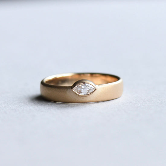 14K Marquise Diamond Band – Adrian Rose
